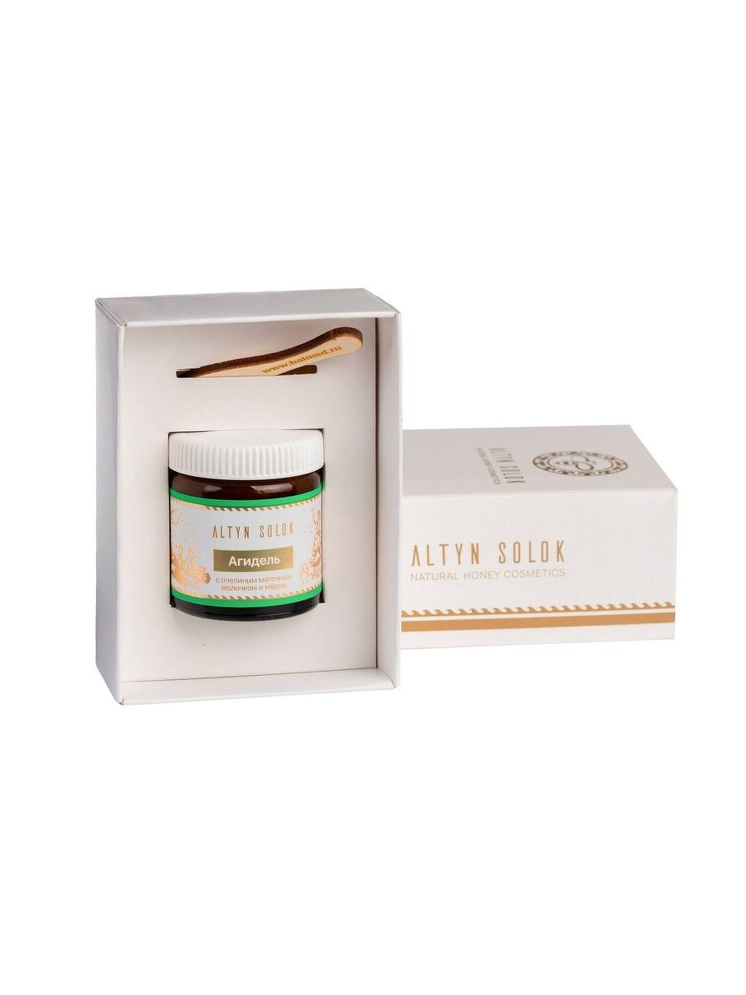 Крем "Агидель" с пчелиным маточным молочком и медом (30 мл, стекло)