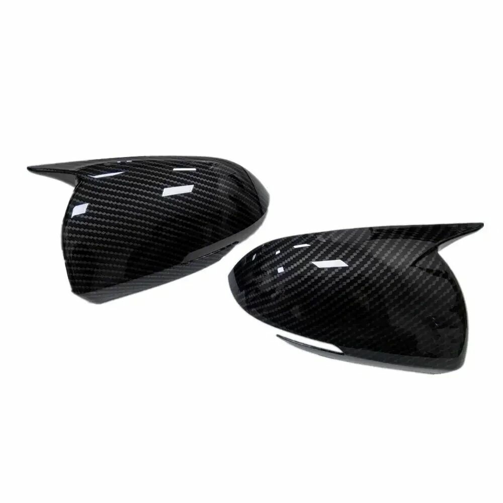 Крышка бокового зеркала для Kia Seltos KX3 2019-2024 - накладка на зеркало с имитацией углеродного волокна, 2 шт
