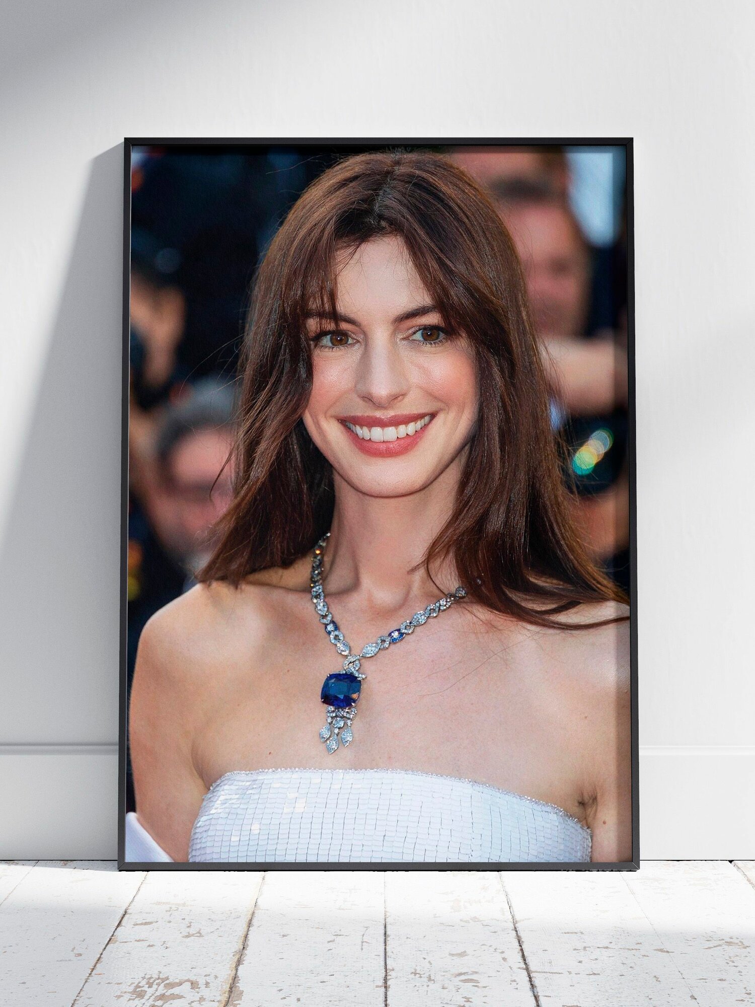 Плакат на стену для интерьера Энн Хэтэуэй (Anne Hathaway 10) - Постер по актеру фильма, кино, сериала формата A4 (21x30 см)