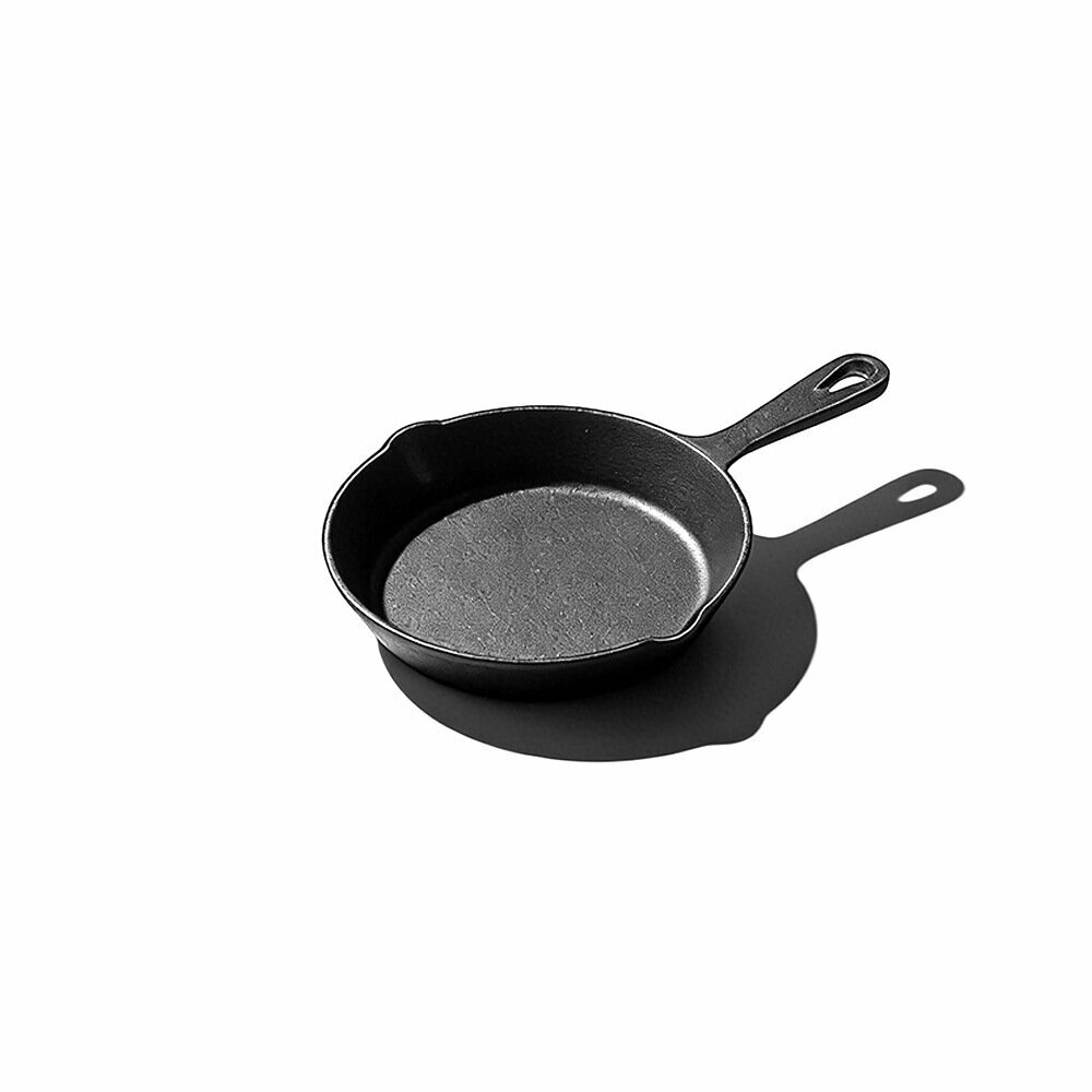 Чугунная сковорода, маленькая сковорода для жарки, сковорода с плоским дном и антипригарным покрытием, традиционная домашняя сковорода для жарки яиц, большая чугунная сковорода, набор антипригарной посуды для индукционной плиты.
