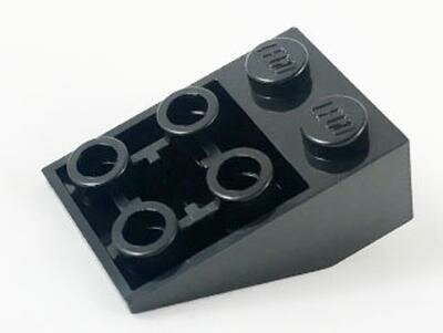 Деталь Lego 3747b Slope, Inverted 33 3 x 2 with Flat Bottom Pin and Connections between Studs