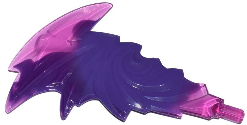 Деталь Lego 5982pb02 Flame Trail Spiked with Axle End with Marbled Dark Purple Pattern