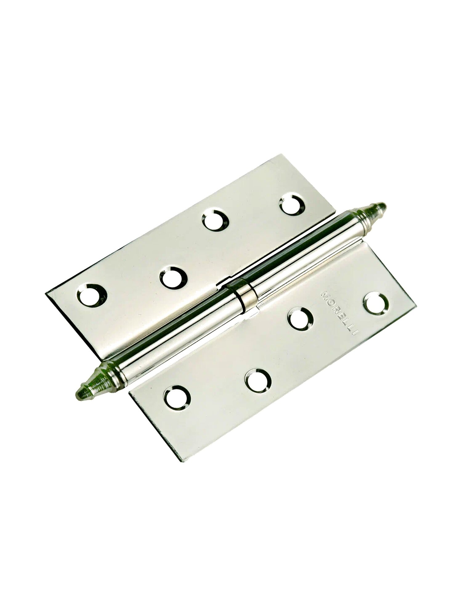 Петли дверные Morelli MS100, разъемные, с короной, стальные, хромированные, 2шт