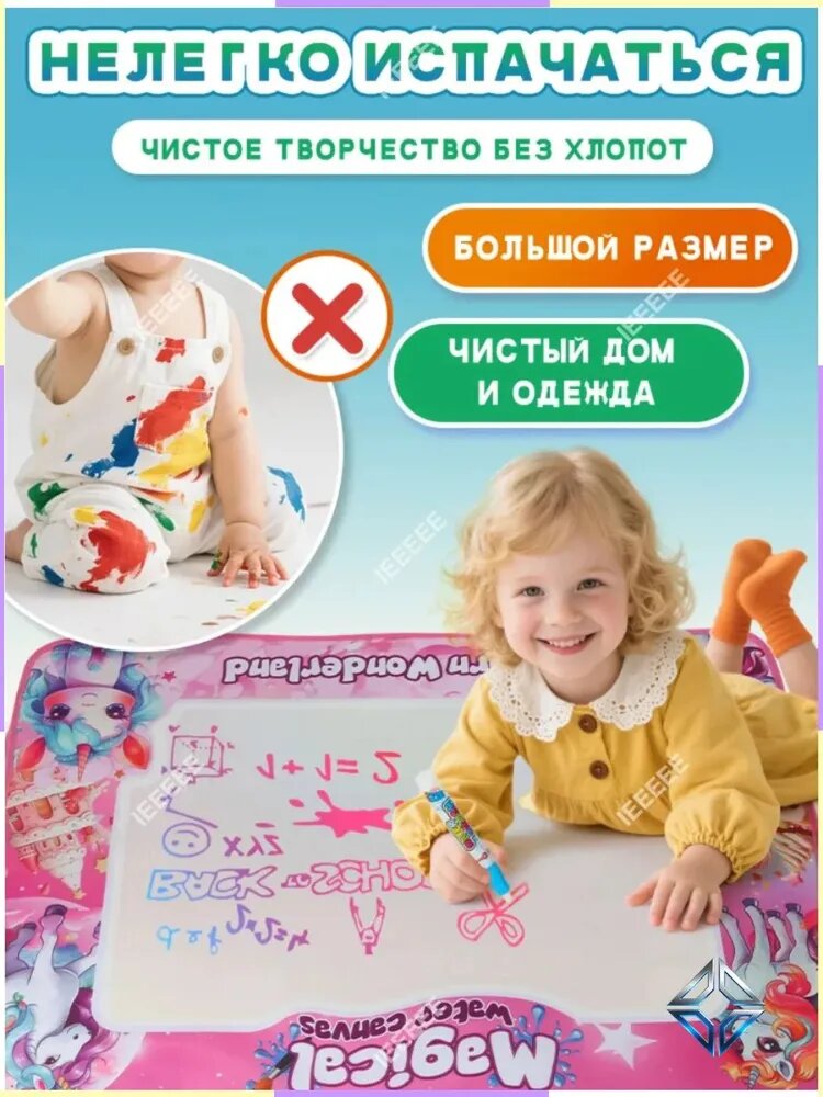 Набор для рисования, росписи Unicorn Wonderland, для девочек и мальчиков, 3 предмета — фото 1