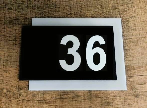 Цифры на дверь, табличка с номером 36