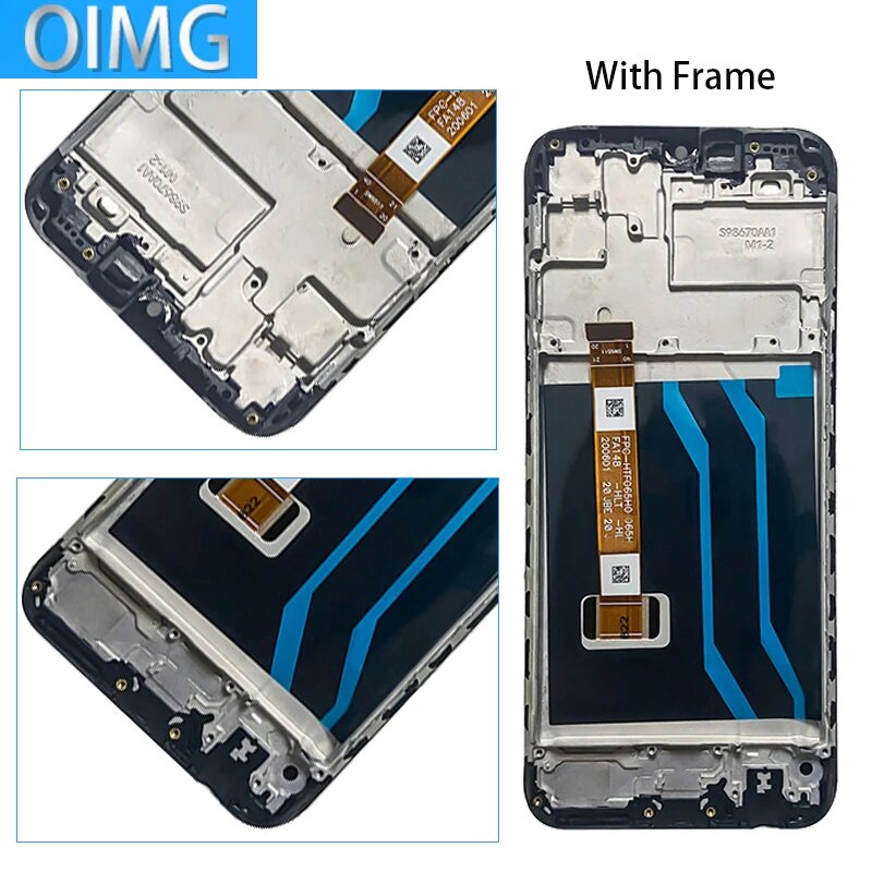 Дисплей для OPPO Realme C3 с рамкой, сенсорный