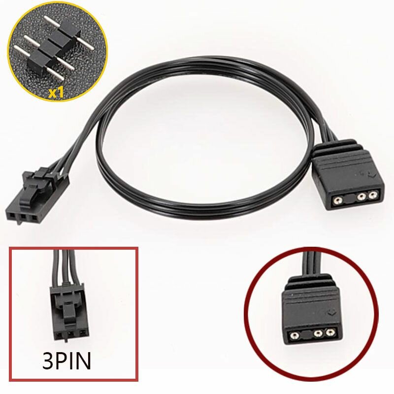 Кабель-адаптер 5V с 3Pin на 6Pin для контроллеров марки COOLMOON