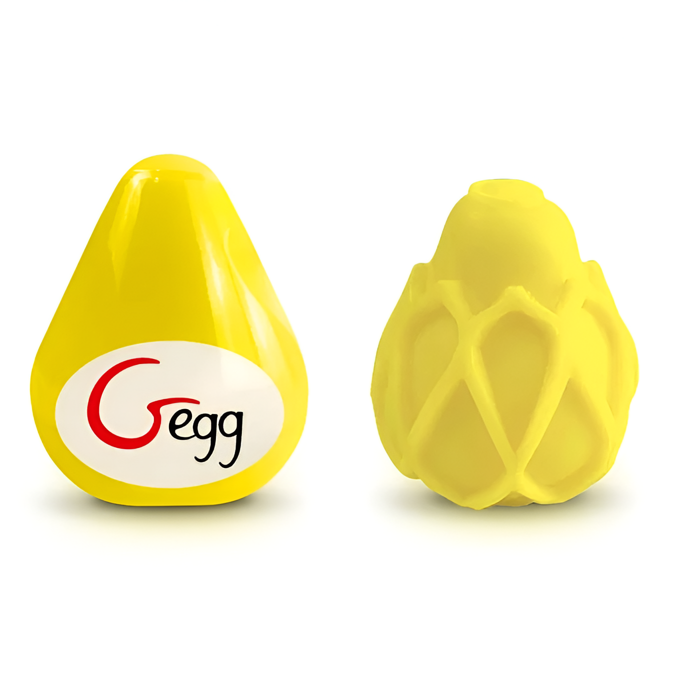Яйцо-мастурбатор «GVibe Gegg Yellow» с необычным рельефом внутри