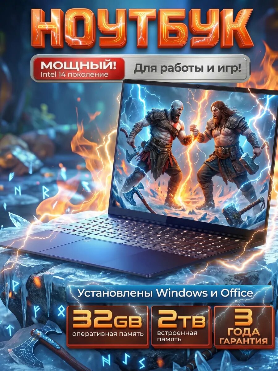 Ноутбук HiGH TECH R578 Intel H-Series RAM 32GB / SSD 2048GB