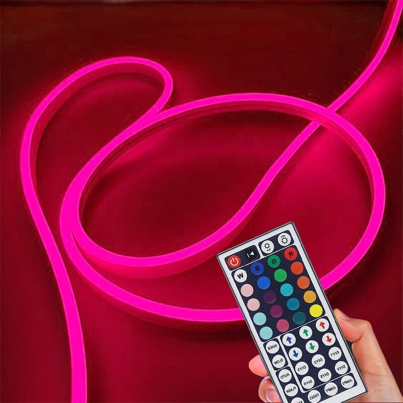 RGB неоновая лента 3м, USB 5В