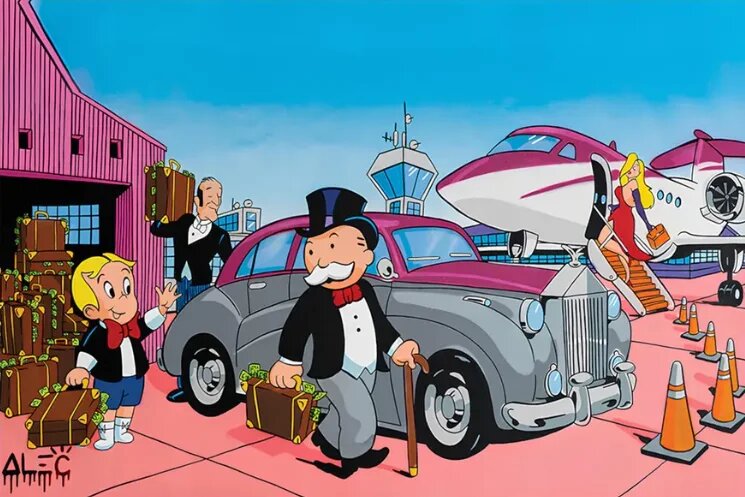 Печать на холсте Alec Monopoly 30x40см, PF54425