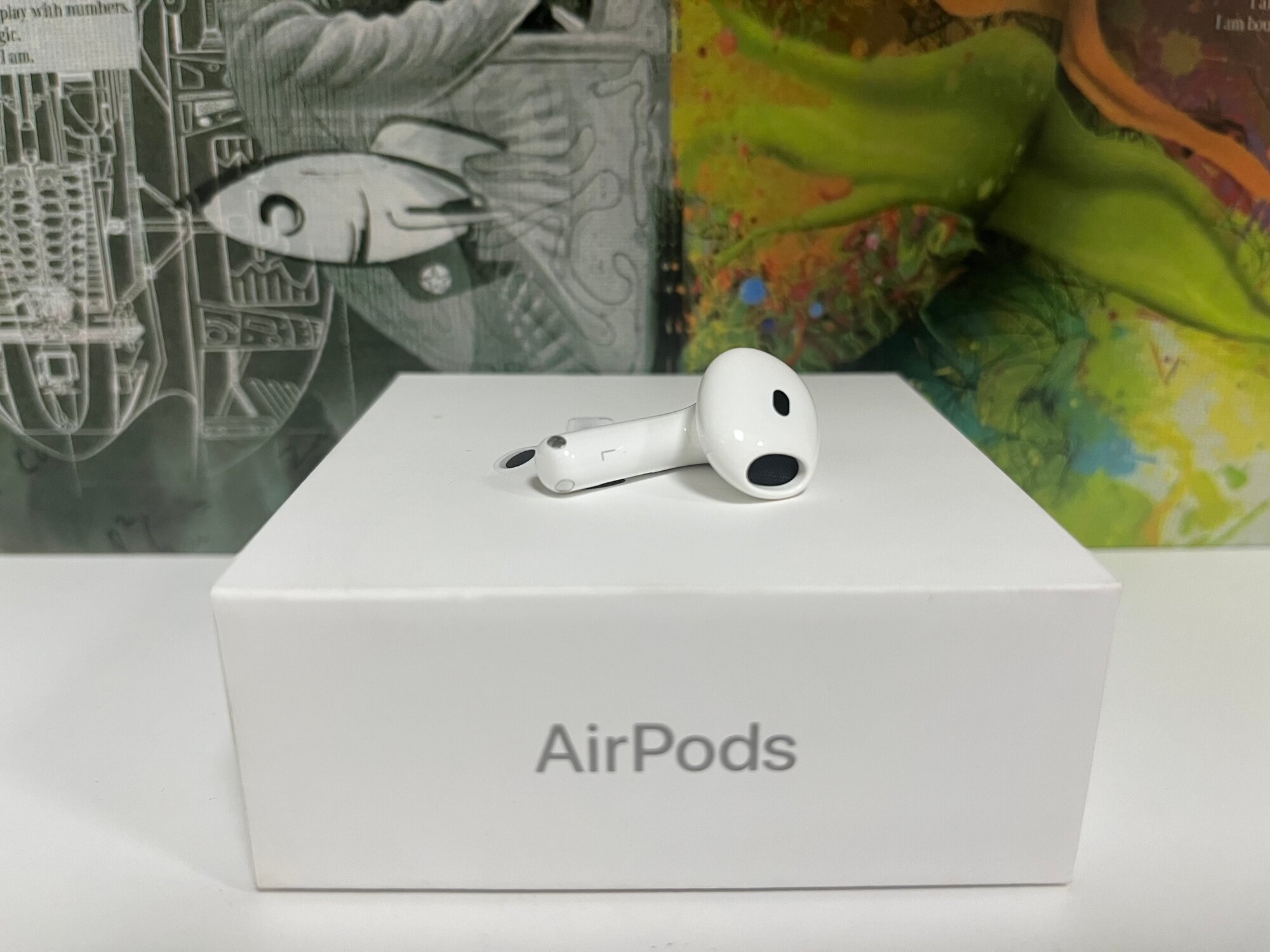 Левый наушник Apple AirPods 4 A3053 (оригинал) — замена утерянному, из комплекта MXP63 без шумоподавления