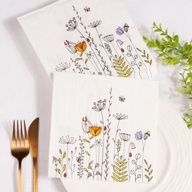 Бумажные салфетки Muermos Florale 17*17 см, 20 шт, Boltze (Больтце), 2032731-1