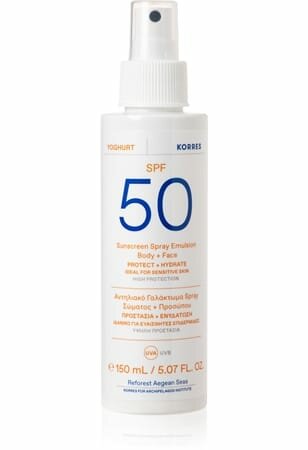 Солнцезащитное средство Korres Yoghurt Sunscreen, молочко, SPF 50+, 150 мл
