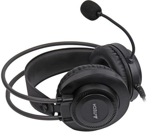 Наушники с микрофоном A4Tech Fstyler FH200U серый 2м накладные USB оголовье (FH200U GREY)