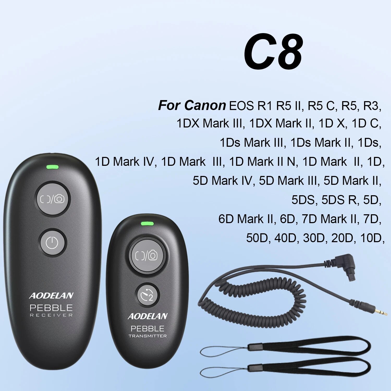Беспроводной пульт AODELAN C8 для Canon EOS R5, R6 и др.