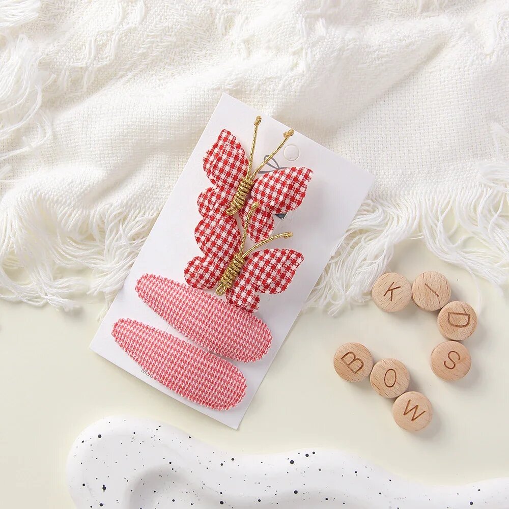 Комплект из 4 милых заколок CUTE BOWS с бантами для девочек