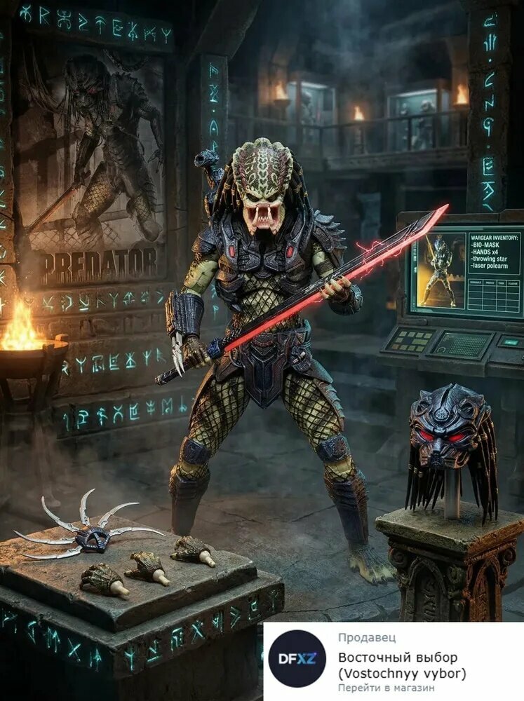 Фигурка Хищник, NECA фигурка AVP серия 14, коллекционная модель 7 дюймов, персонажи Celtic, Scar и Chopper