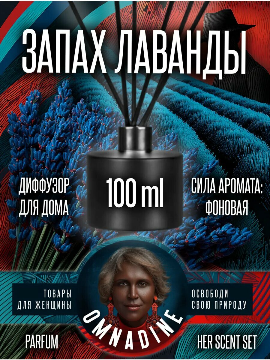 Диффузор с палочками лаванда парфюм