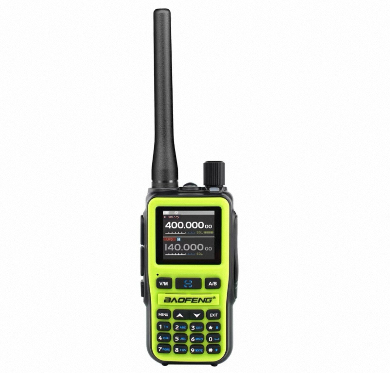 Радиостанция Baofeng UV5Rmini двухсторонняя полоса частот AM/FM зарядка через Type-C зеленый цвет стандартный комплект