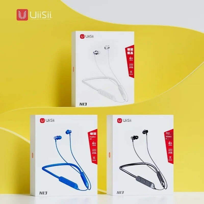 Беспроводные наушники Bluetooth N13 модель в черном цвете для бега и фитнеса, удобная посадка и долгий срок работы