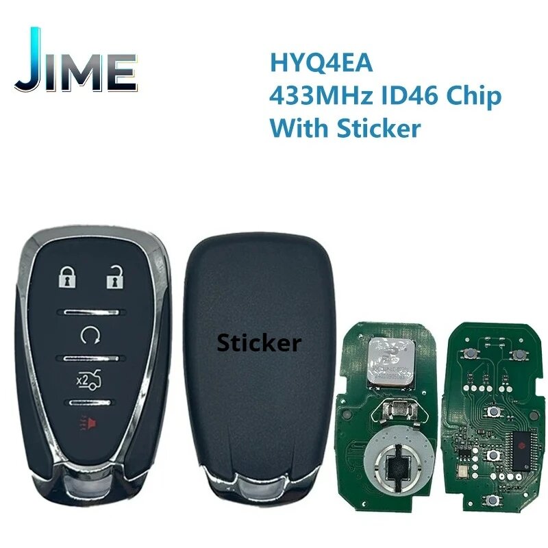 Умный автомобильный ключ HYQ4EA для Chevrolet Bolt EUV EV Blazer Cruze Traverse Trailblazer Volt 2019-2024, 433 МГц, чип ID46, с логотипом