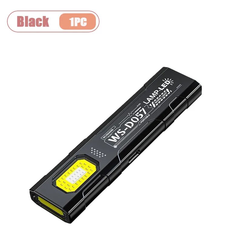 Мини-фонарик магнитный перезаряжаемый Black-1PC