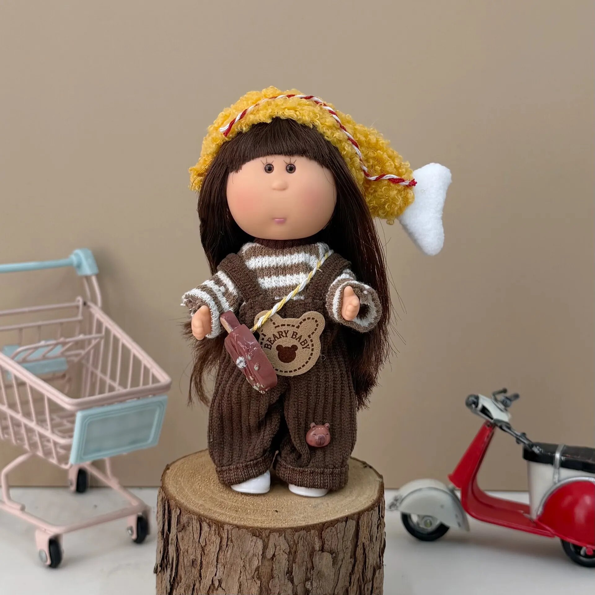 Мини-кукла-картошка Мия, 14 см, Испания, 14cm шт, комплект одежды и нарядов для куклы, полный плюшевый набор