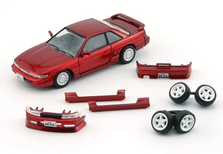 Машинка BM Creations Nissan Silvia S13 - Metallic Red - LHD 1:64 Diecast Car