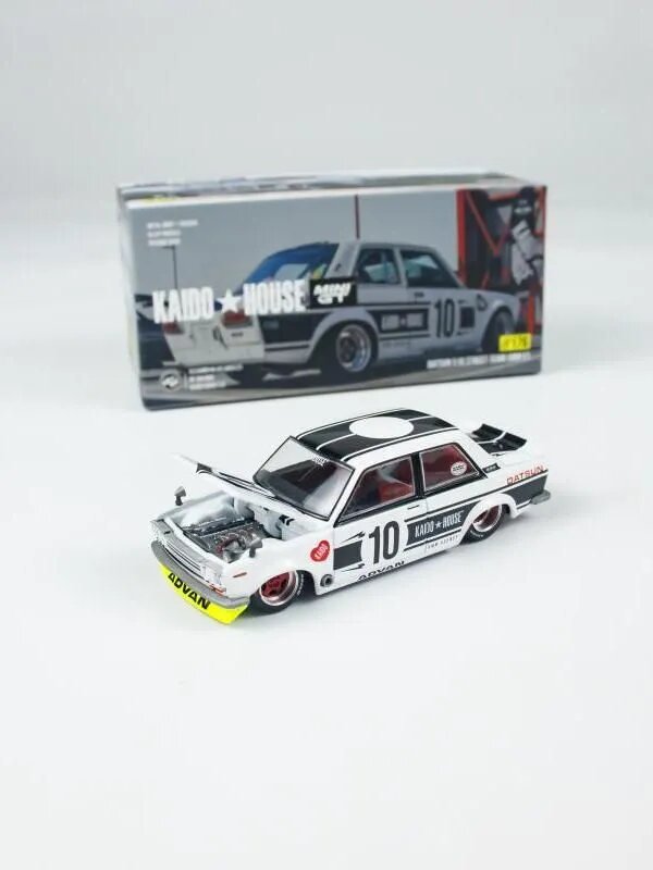 Машинка Kaido House MINIGT 1/64 KHMG176 Datsun 510 Street Team XMM V1 Die-cast Alloy Car Model Collection Display Gift