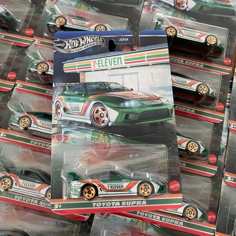 Подлинные Hot Wheels Jgf54 7-Eleven Convenience Store, ограниченная серия Toyota Supra, литая под давлением модель из сплава, игрушечный автомобиль, подарки на день рождения для мальчика