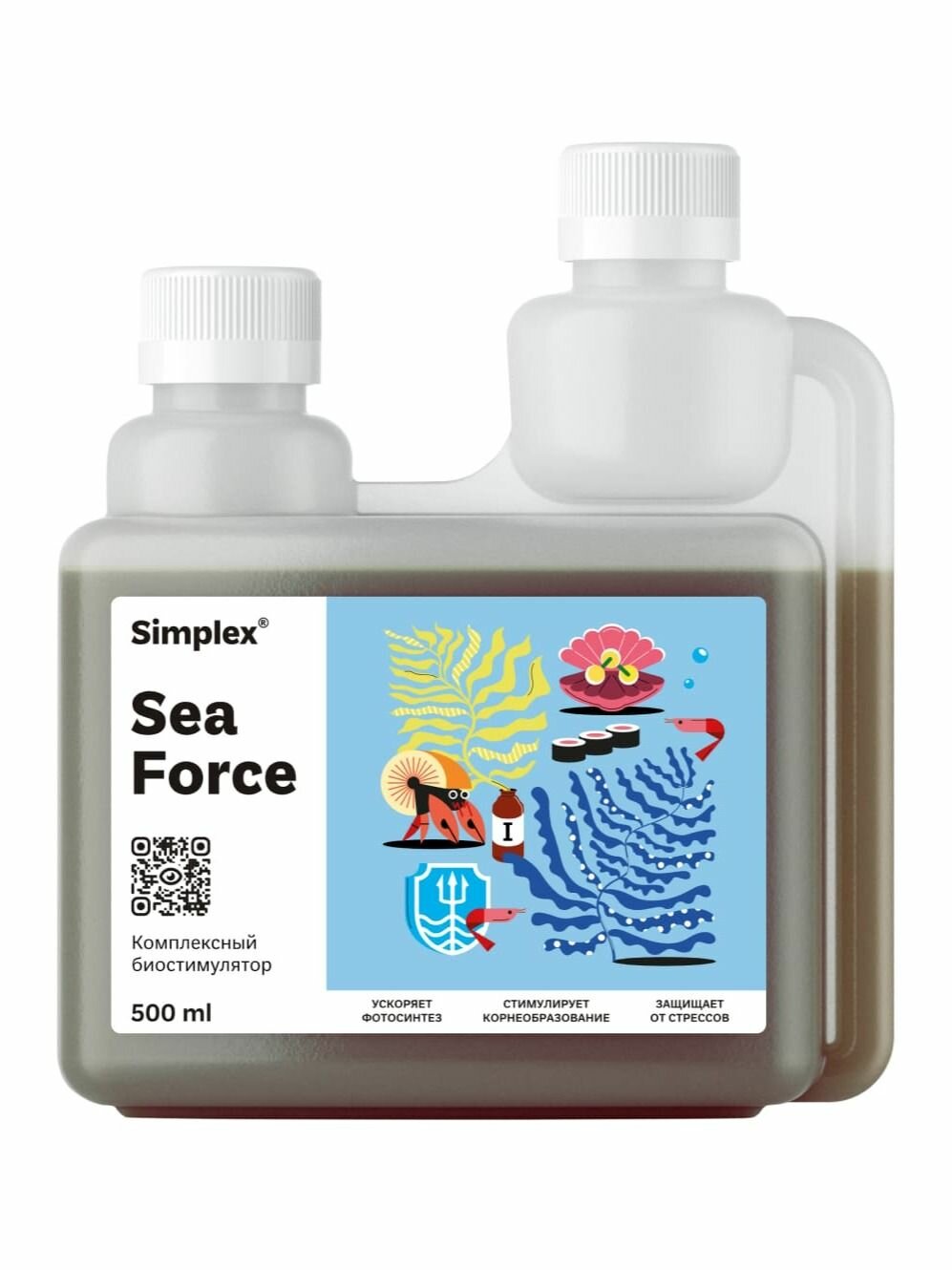 Стимулятор роста и иммунитета растений Simplex Sea Force 500 мл.