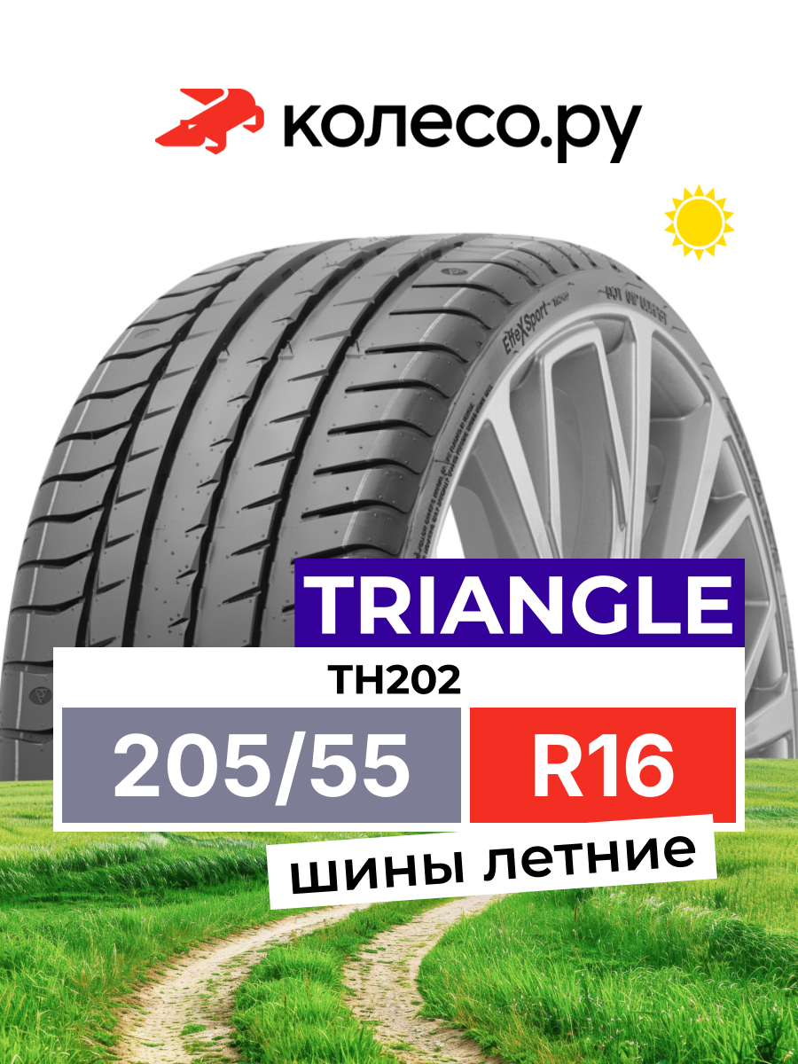 Шины летние Triangle TH202 205/55 R16 91V нешипованная летняя резина
