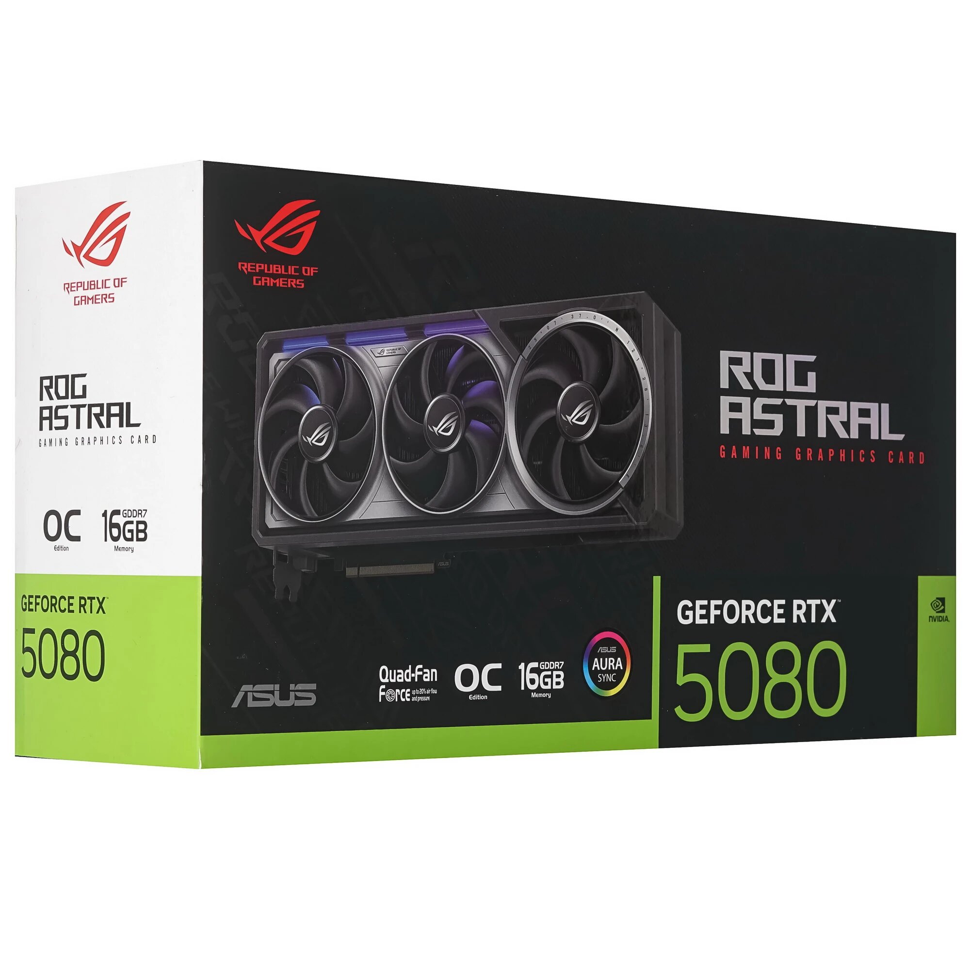 Видеокарта ASUS GeForce RTX 5080 ROG ASTRAL GAMING OC (ROG-ASTRAL-RTX5080-O16G-GAMING) 90YV0LV0-MVAA00