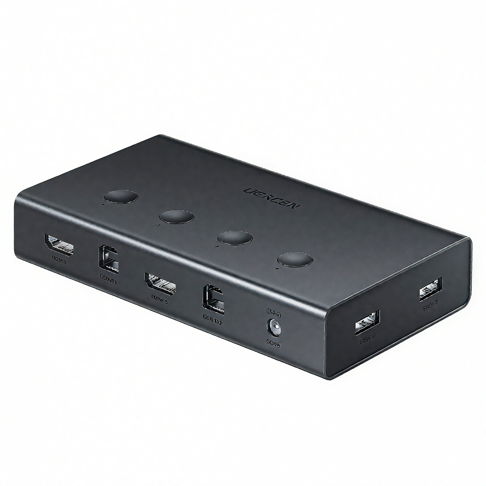 Переключатель KVM Ugreen HDMI 2-в-1 / 4-в-1, одна клавиатура и мышь управляют двумя компьютерами
