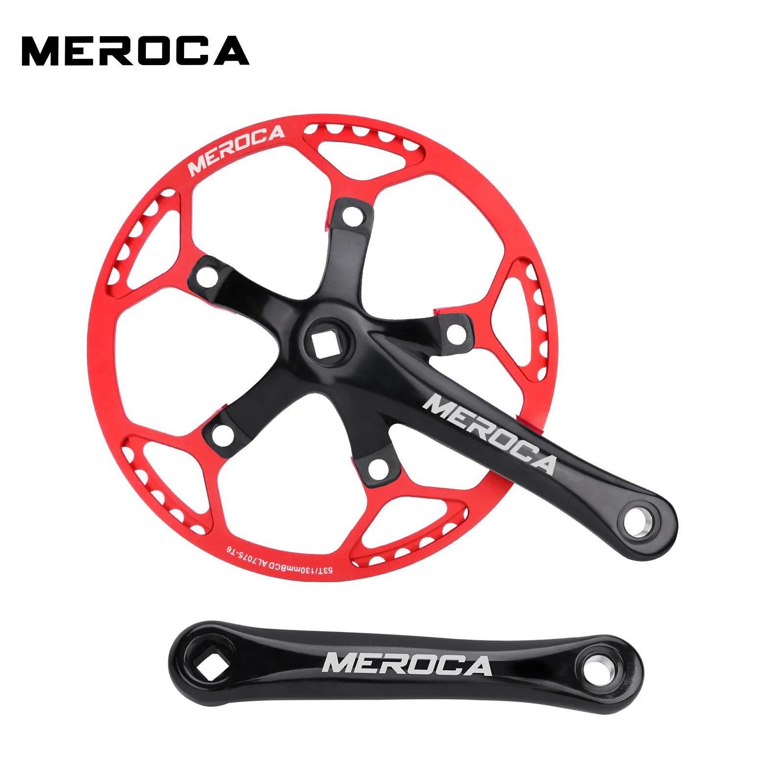MEROCA Шатуны 170 мм, 45T, Red Black