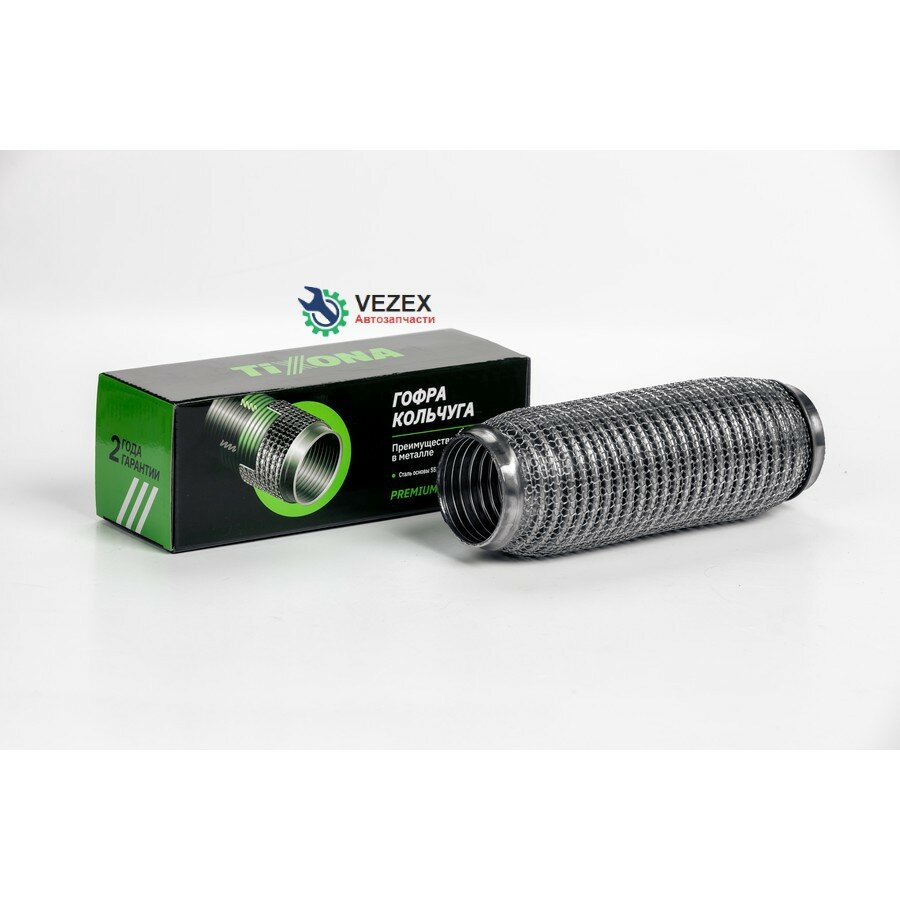 TIXONA P55220WM Гофра 55/220 (AISI 304 wire mesh, interlock) P55220WM