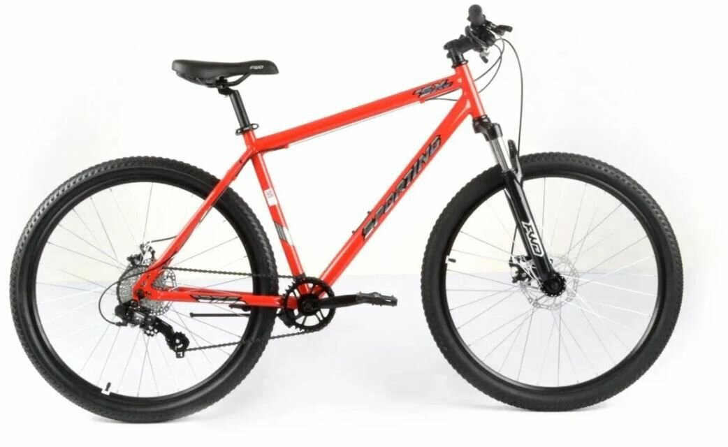 Велосипед 29 FORWARD SPORTING SX, 29", рост 17", цвет красный/серебристый