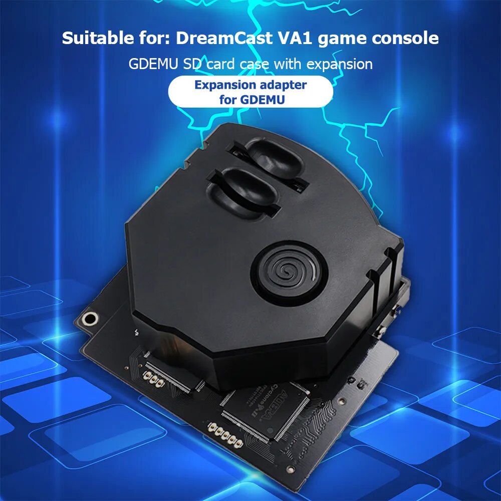 Адаптер GDEMU для Sega Dreamcast VA1: SD-карта + кнопка смены игр