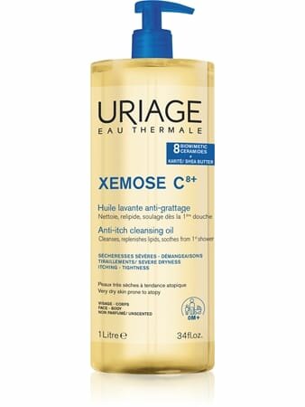 Средство для душа Uriage Xemose C8+ Anti-Itch Cleansing Oil, 1000 мл