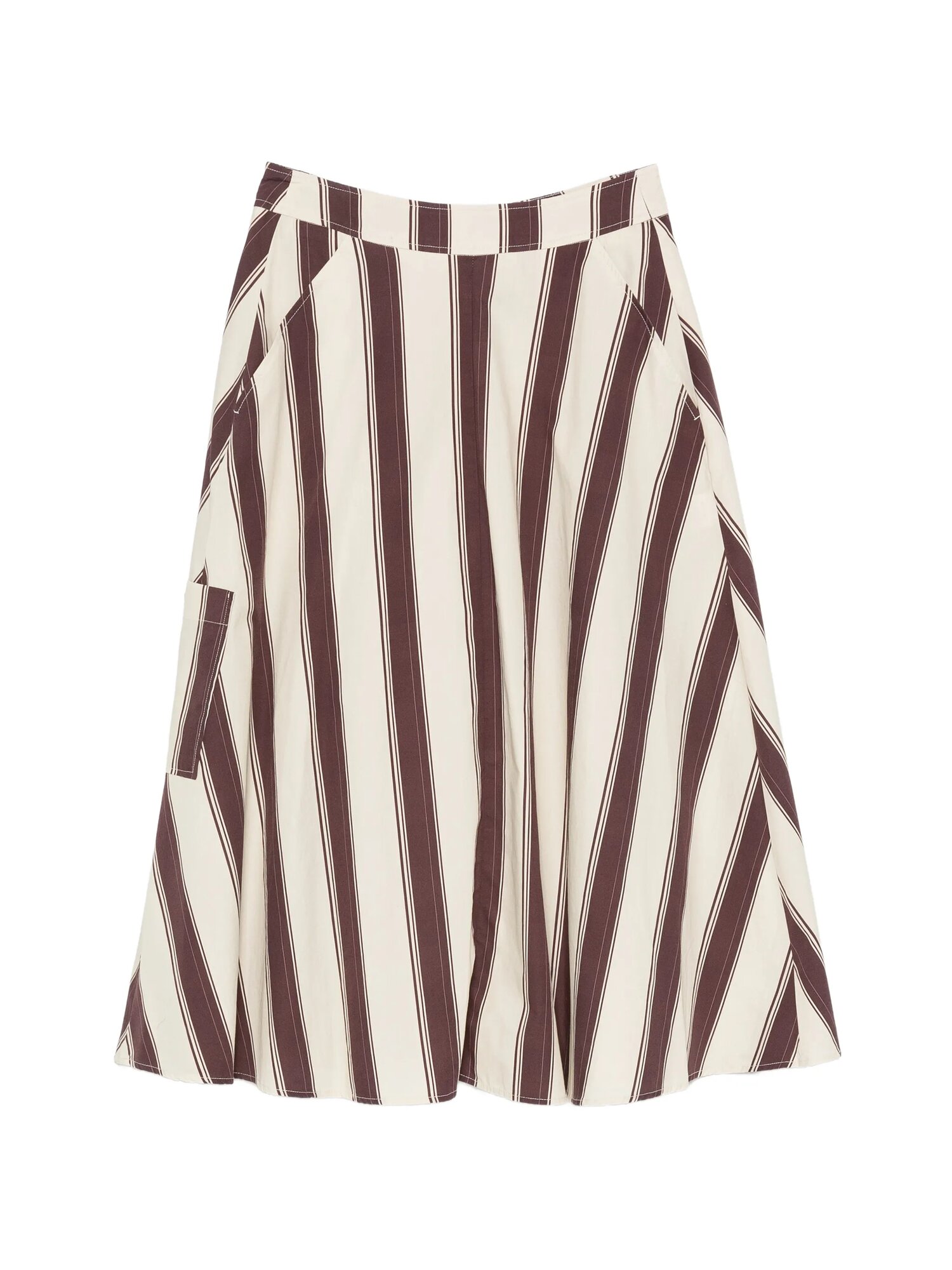 Юбка Striped patch-pocket skirt