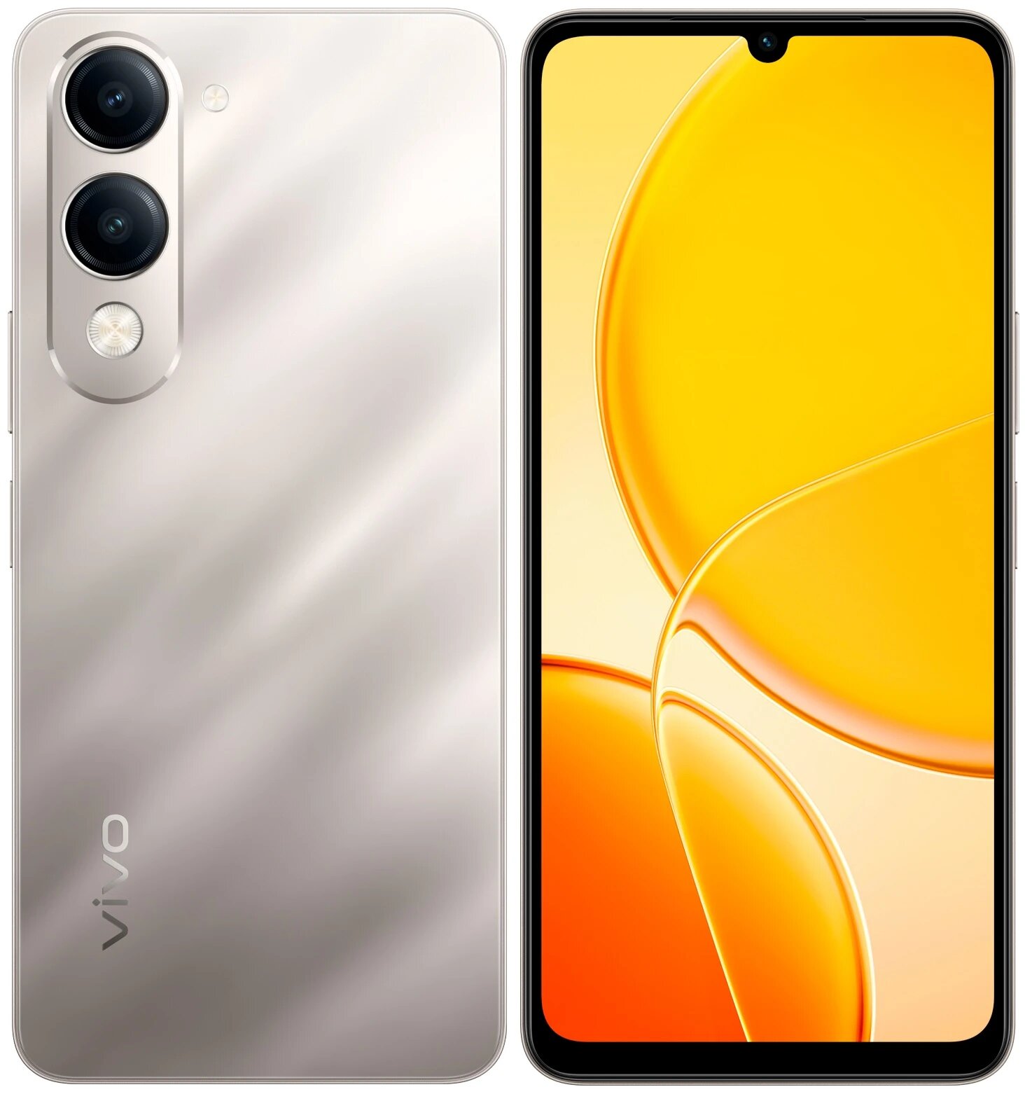 Смартфон Vivo Y04, 4/128Gb, Dual nano SIM, Global, Gold (Золотой)