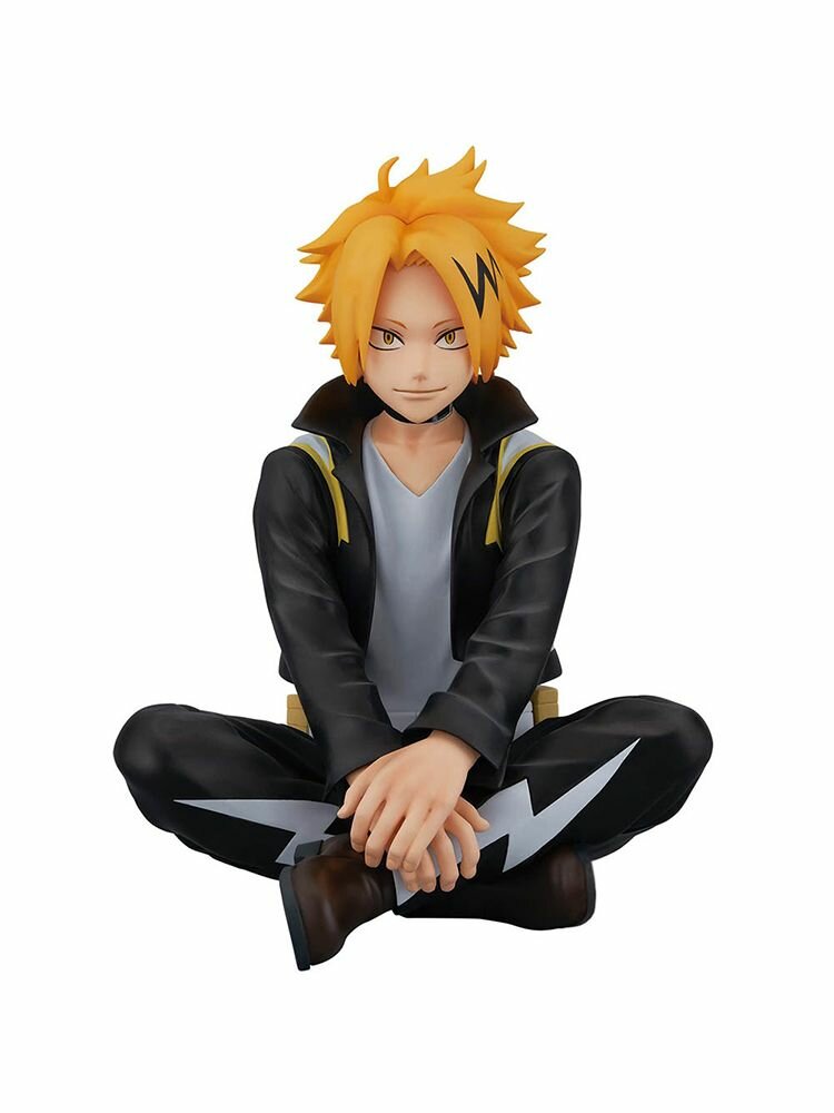 Фигурка аниме Моя геройская академия Денки Каминари /Сидящая фигурок My Hero Academia/MHA Denki Kaminari figure, креативный подарок, коллекционная модель 10см