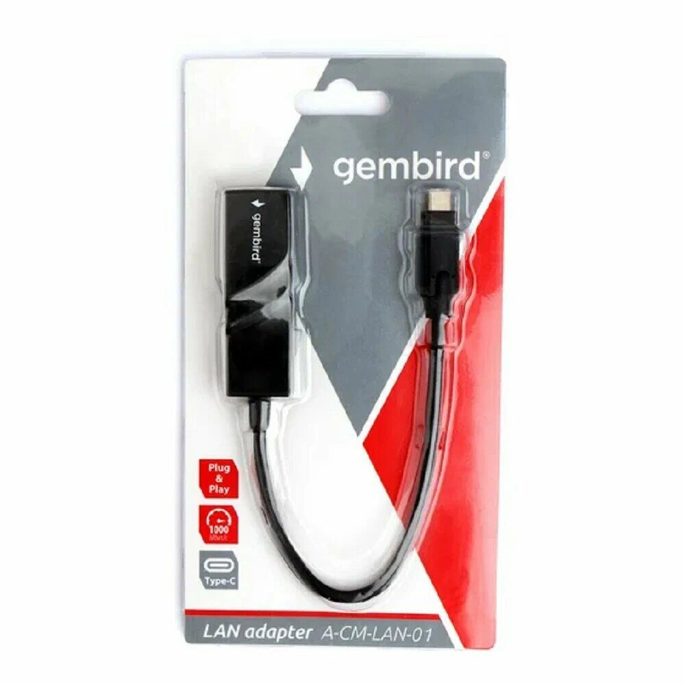 Адаптер Gembird USB C-type 100Мбит/с