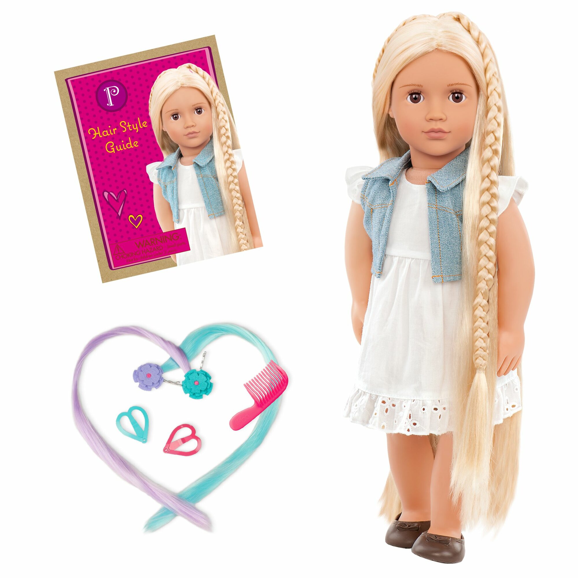 Кукла Our Generation - Кукла с мягким телом Phoebe/Фиби с регулируемыми волосами, 46 см. - BD31055Z