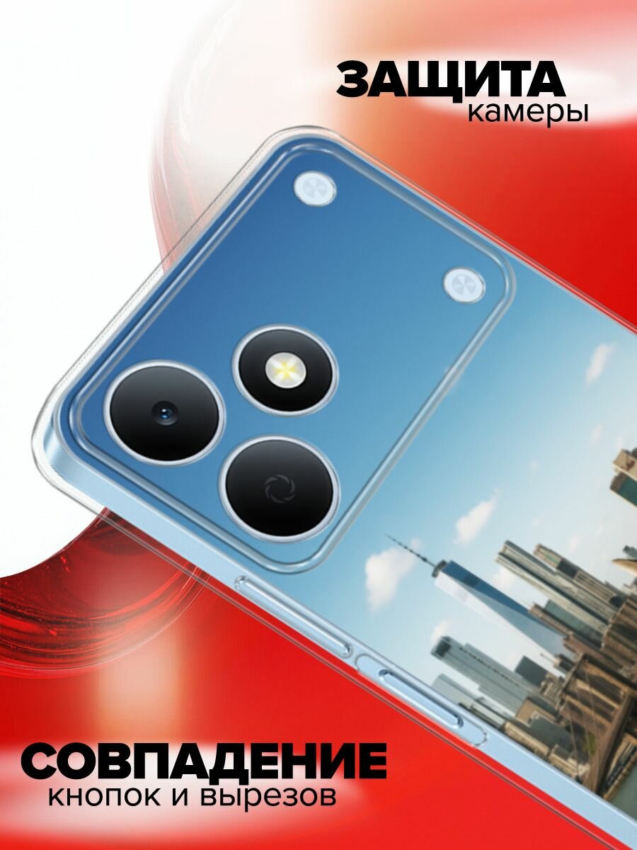 Чехол на Realme Note 80 / Реалми Нот 80 с принтом Большой мяукающий кот — фото 1
