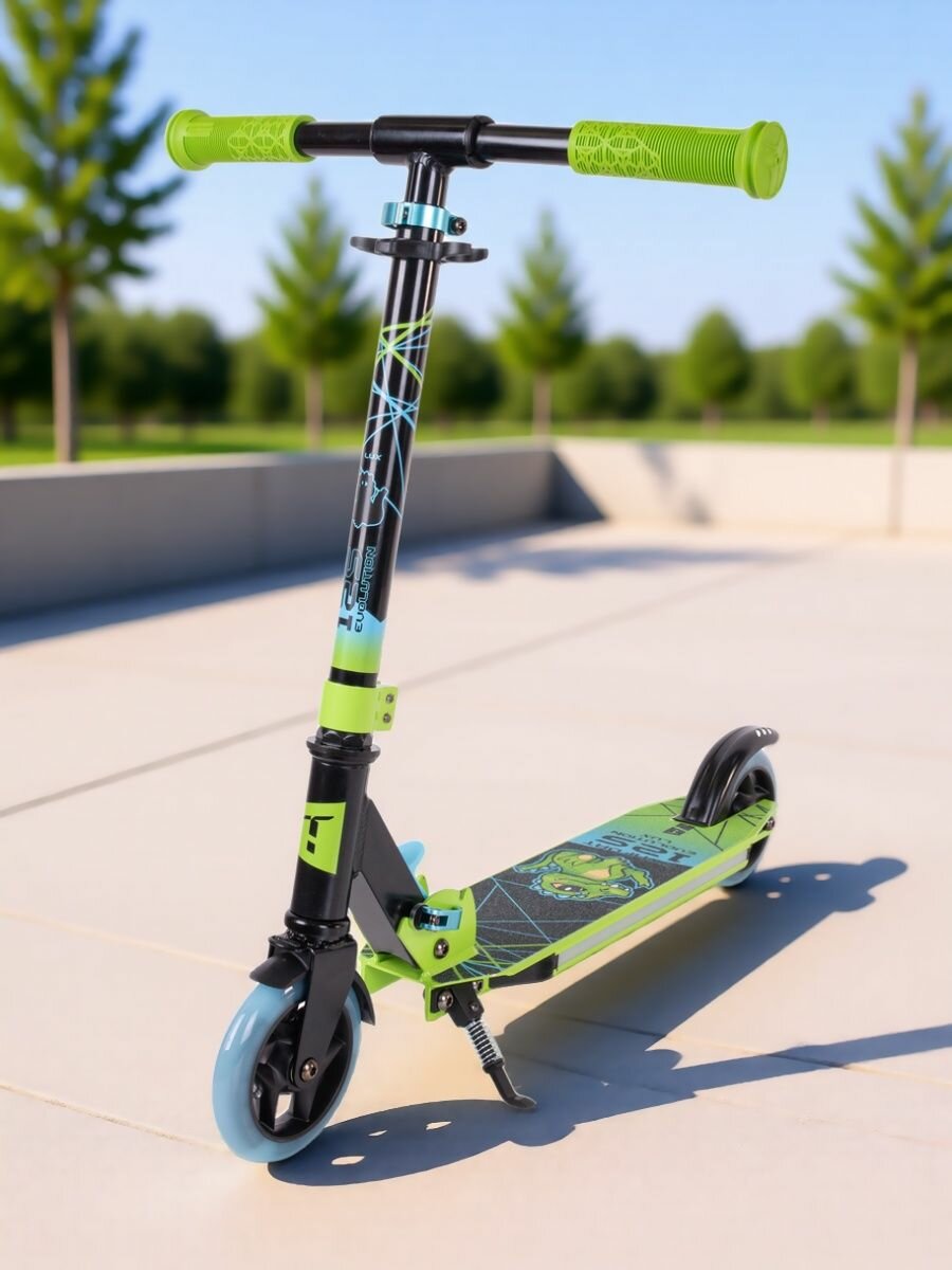 Самокат Tech Team Comfort Evolution 125 LUX зеленый