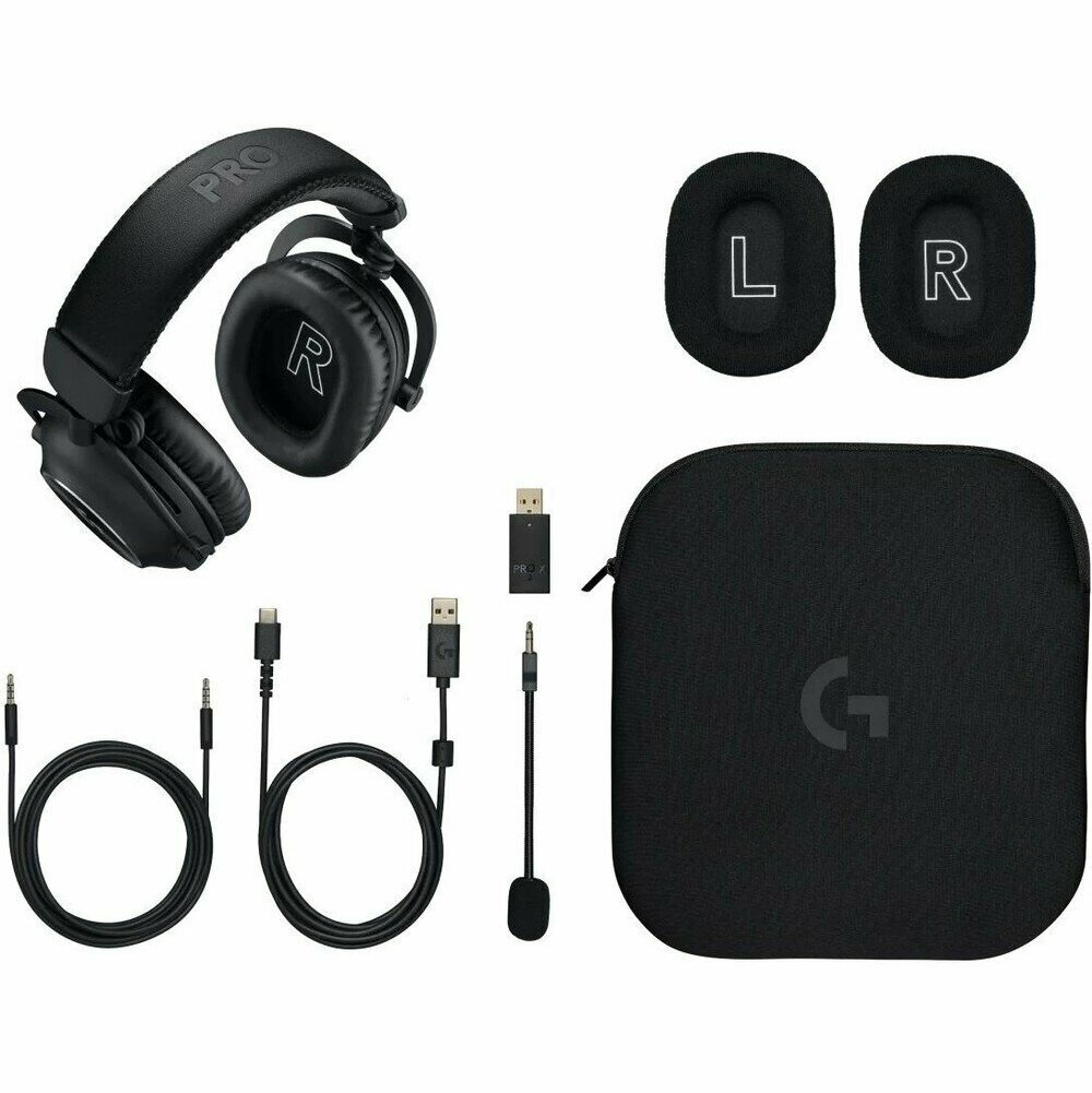 Наушники с LOGITECH микрофоном G Pro X 2 Lightspeed черный