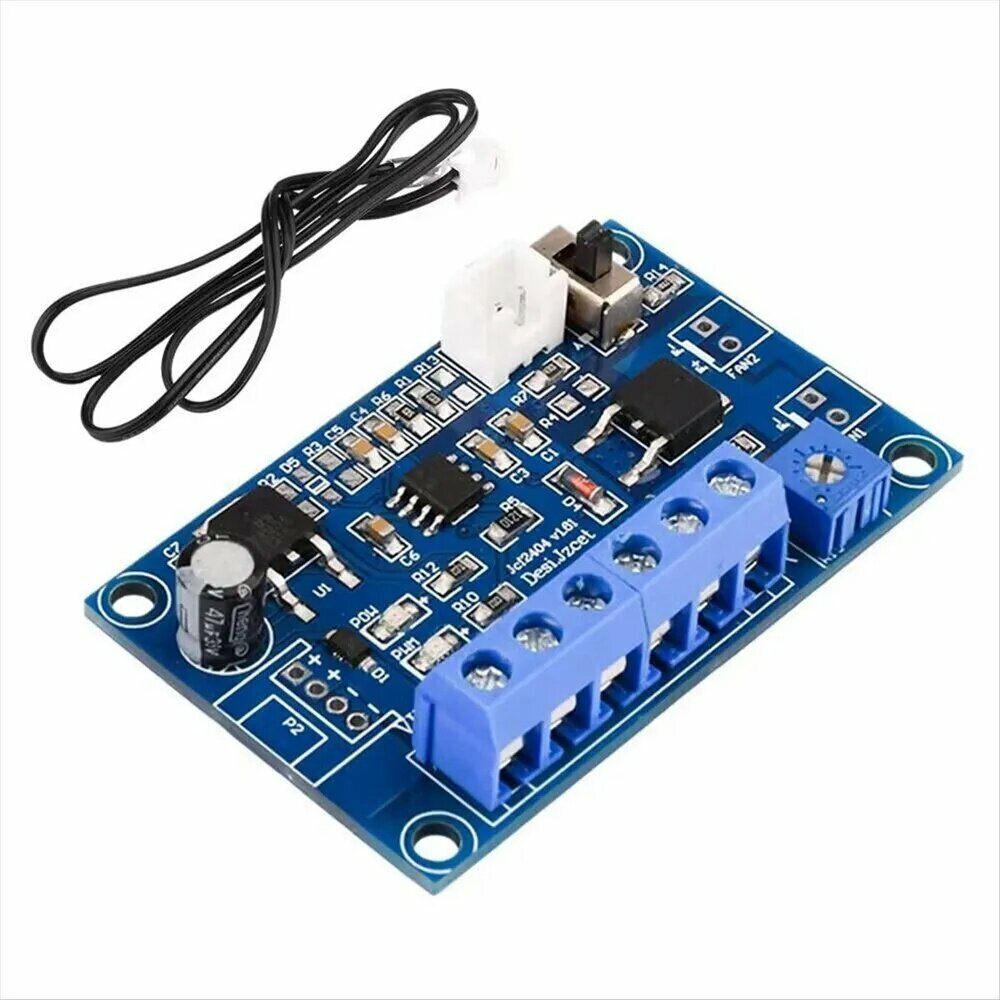 Модуль Управления Температурой Вентилятора 4A ШИМ-Термостат, Регулятор Скорост