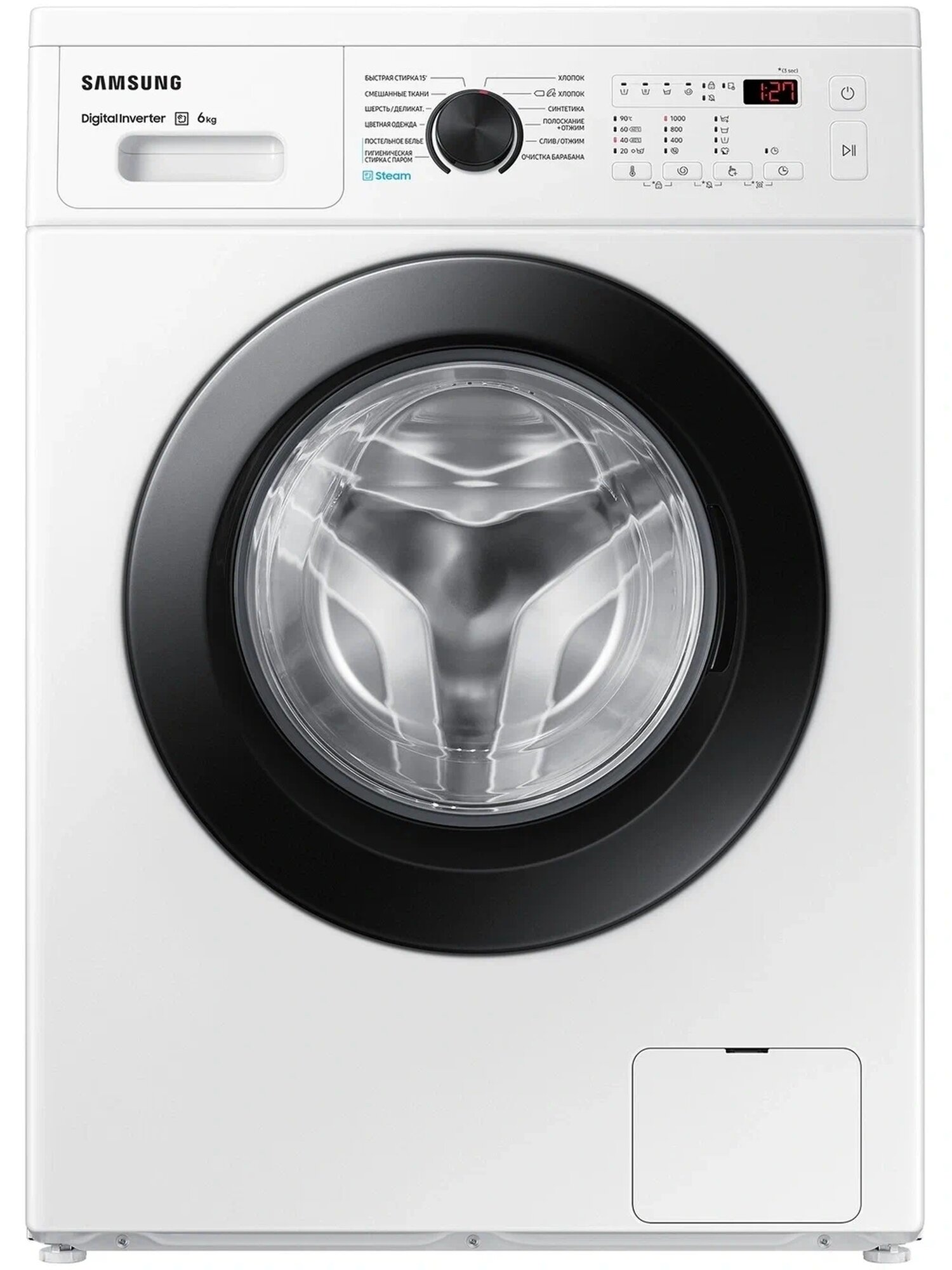 Стиральная машина Samsung WW60AG4S00CE/LD, с фронтальной загрузкой, 6кг
